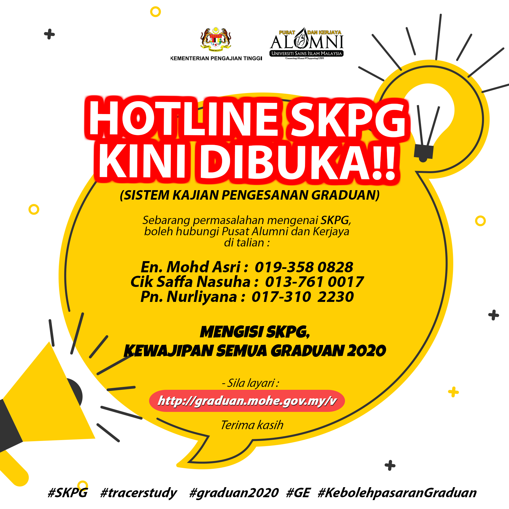 Sistem Kajian Pengesanan Graduan (SKPG) – ALUMNI USIM